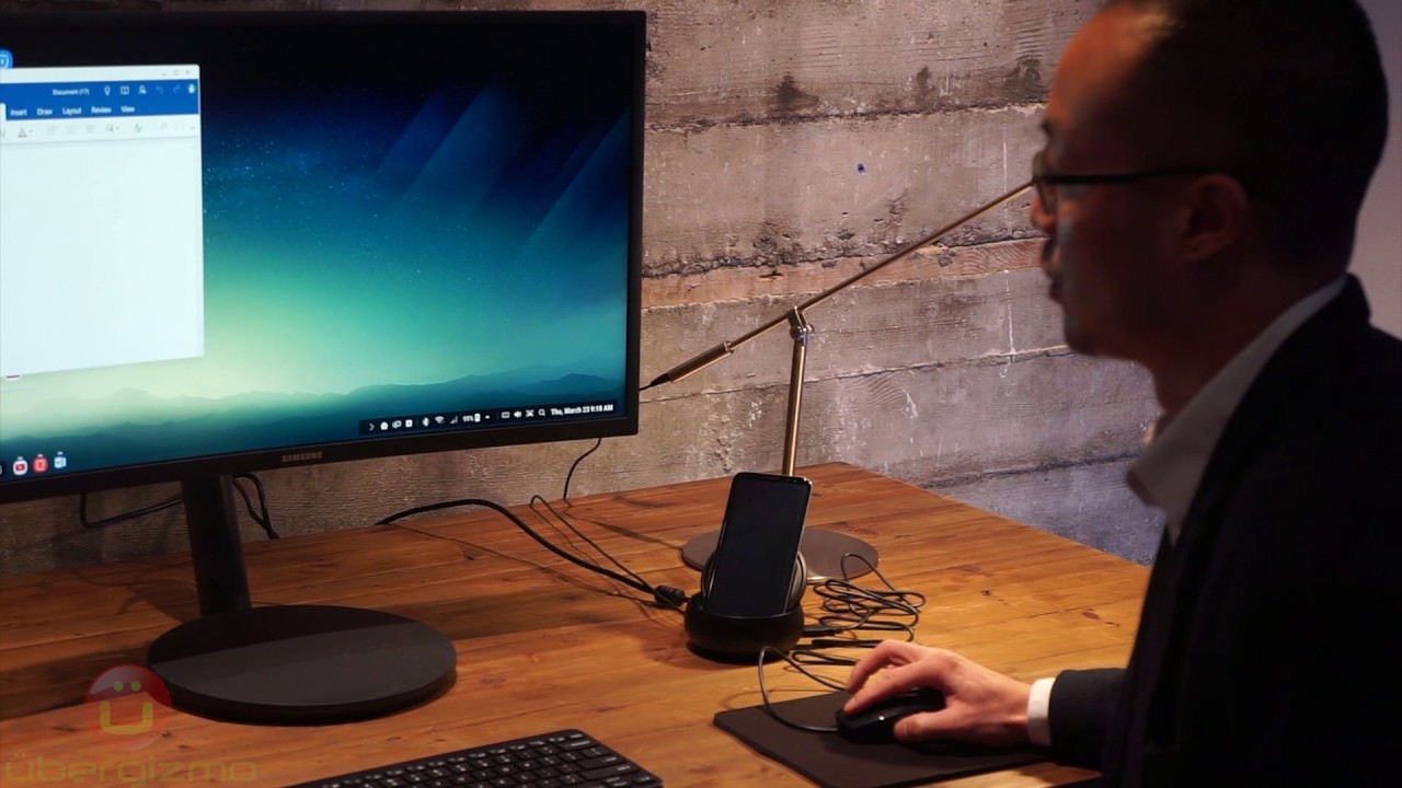 Samsung DeX Galaxy S8 Desktop Interface Demo - YouTube