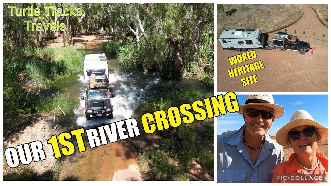 Our 1st RIVER CROSSING with our JAYCO CARAVAN/World Heritage Site ...