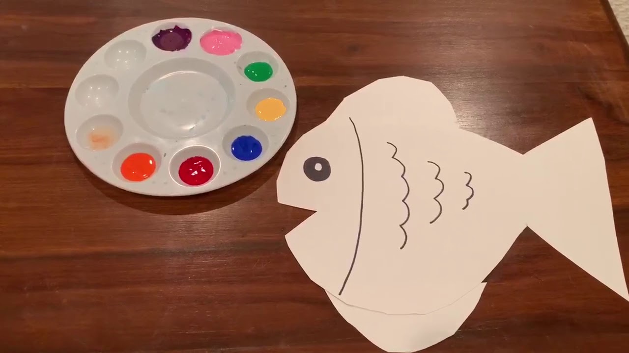 Rainbow Fish fingerprinting craft - YouTube