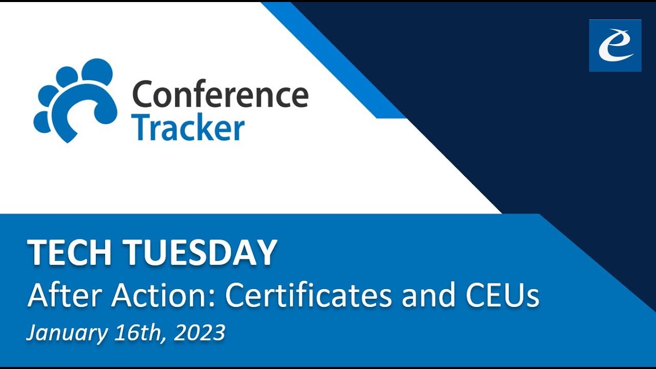 Conference Tracker Tech Tuesdays | Engineerica
