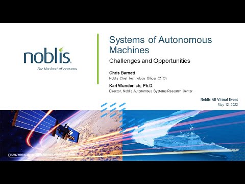 Full Event - Systems of Autonomous Machines: Challenges and ...