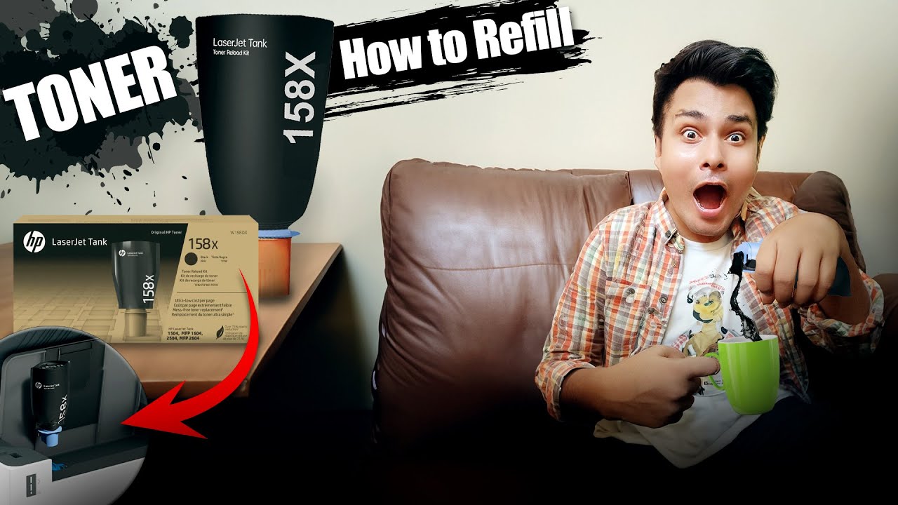 HP Toner Refill | HP LaserJet Tank MFP 2606sdw | toner refilling - YouTube
