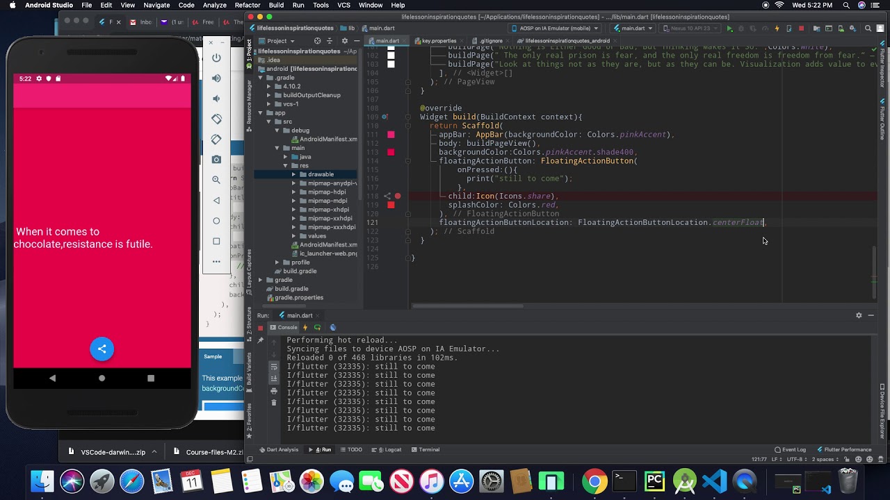 Flutter Widget Of The Weekfloatingactionbutton Youtube