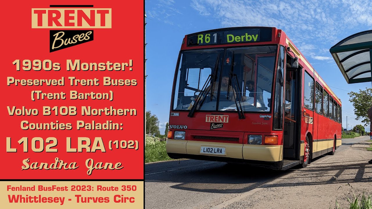 Preserved Trent Buses Volvo B10B Northern Counties Paladin: L102 LRA ...