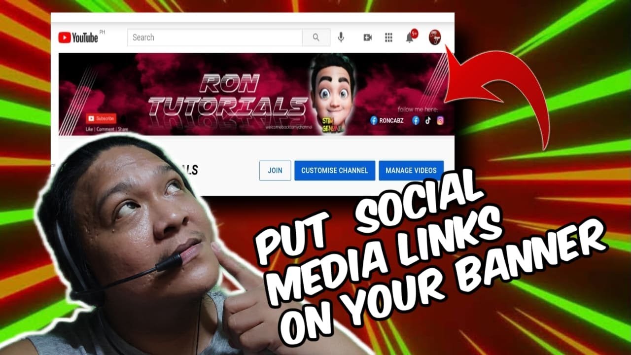 PUT LINKS IN YOUR BANNER YouTube put-links-in-your-banner-youtube