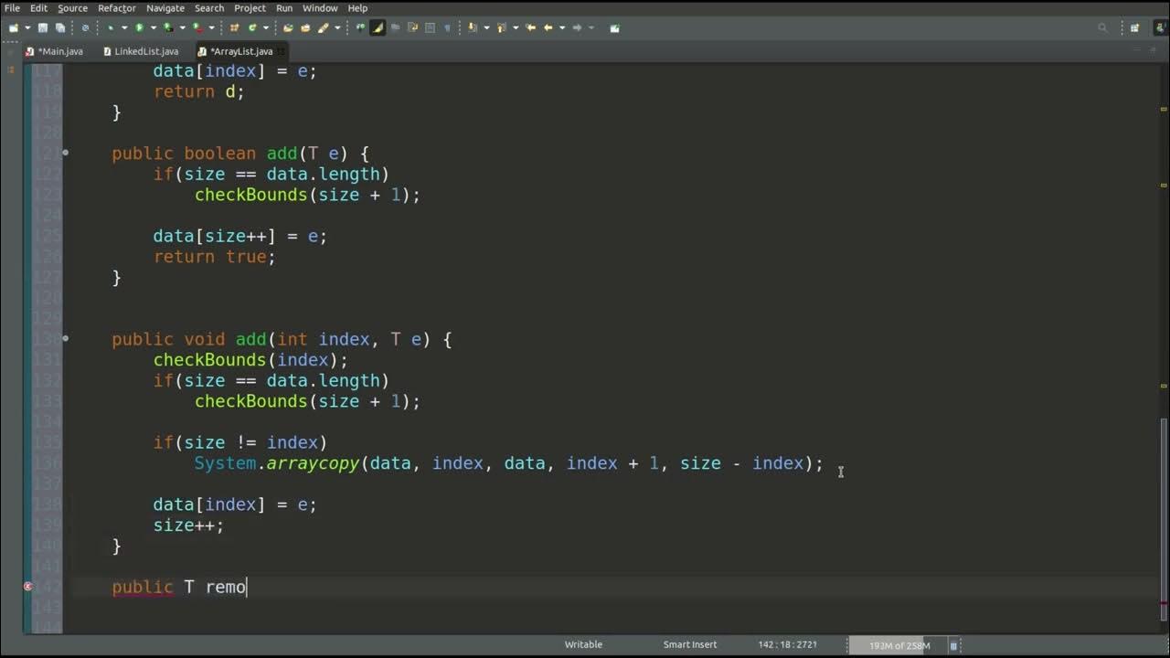 Implement Arraylist In Java From Scratch Youtube