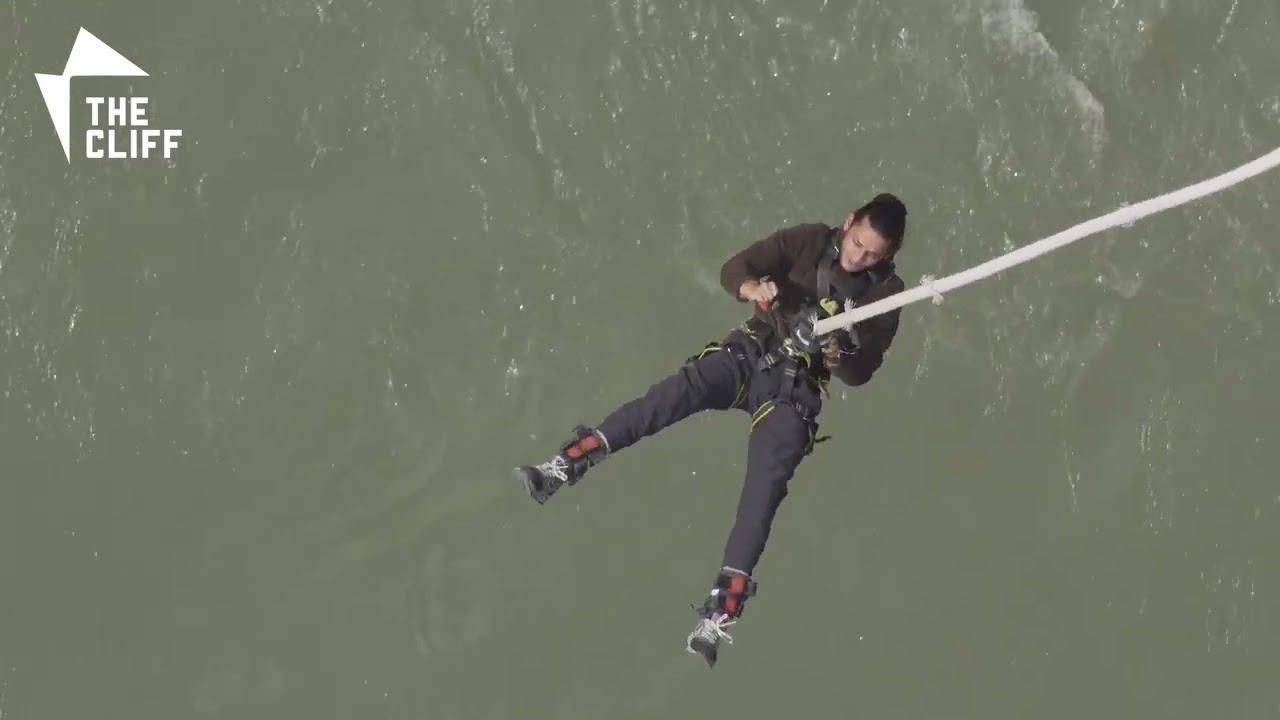 The cliff Bungee Jump ( World's second highest) Kushma, Nepal - YouTube