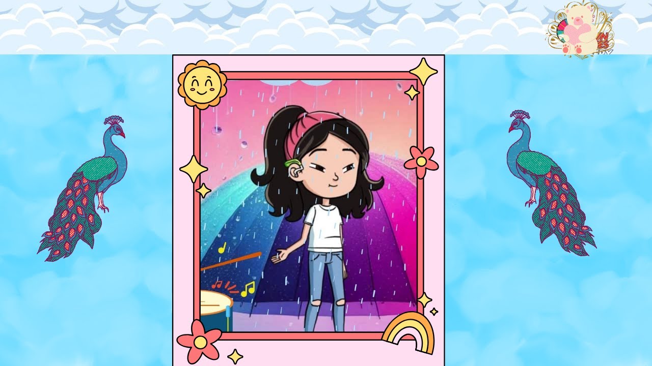 Drip Drop Rain | Kid Fun Stories Nursery Rhymes | Singing and Learning ...