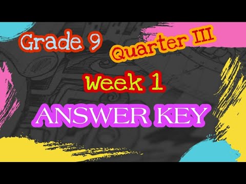 ANSWER KEY in MATH 9 QUARTER 3 WEEK 1 | kiMATHTV - YouTube