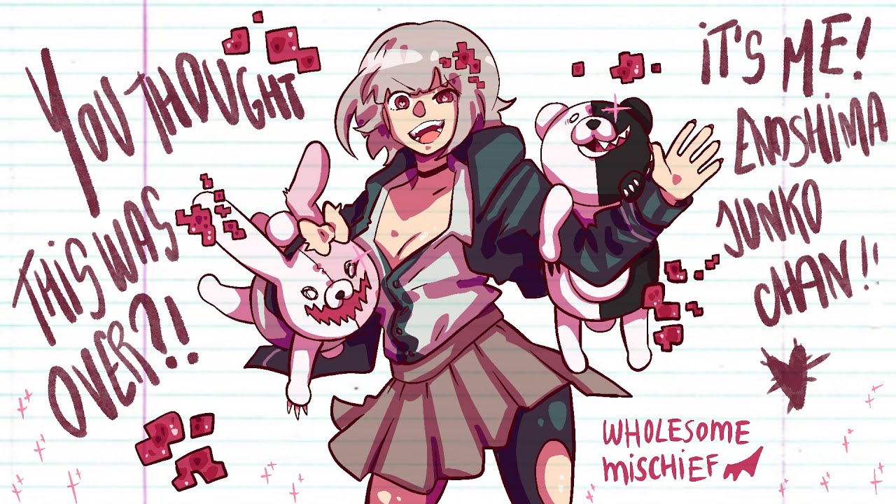 Mastermind Chiaki Nanami AU - Danganronpa SDR2 [SPEEDPAINT] - YouTube