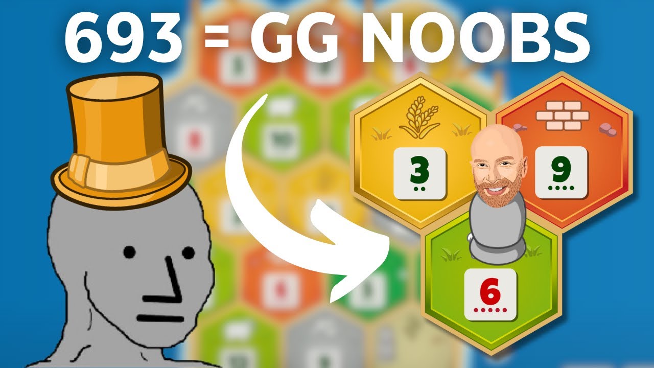 Catan Pro Plays CRAZY 693 “GG Noobs” Strategy - YouTube