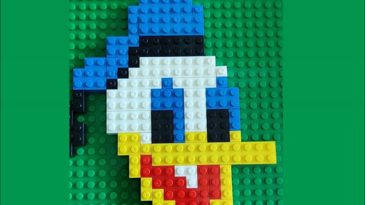 How to create a Lego Donald Duck ( face ) tutorial ||Lego Bricks - YouTube