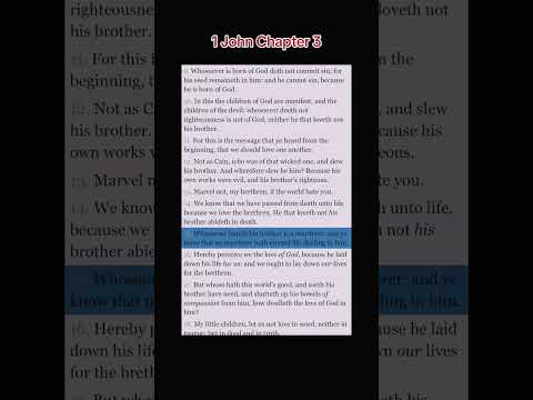 1 John Chapter 3 - YouTube