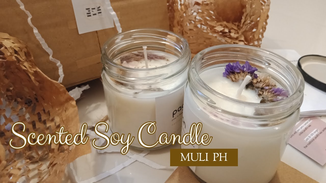 SHOPEE | SCENTED SOY CANDLE by Muli PH - YouTube