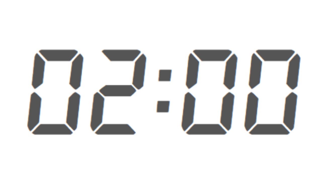 2 Minute Timer | 120-Second Countdown Timer | Timer & Alarm | digital ...