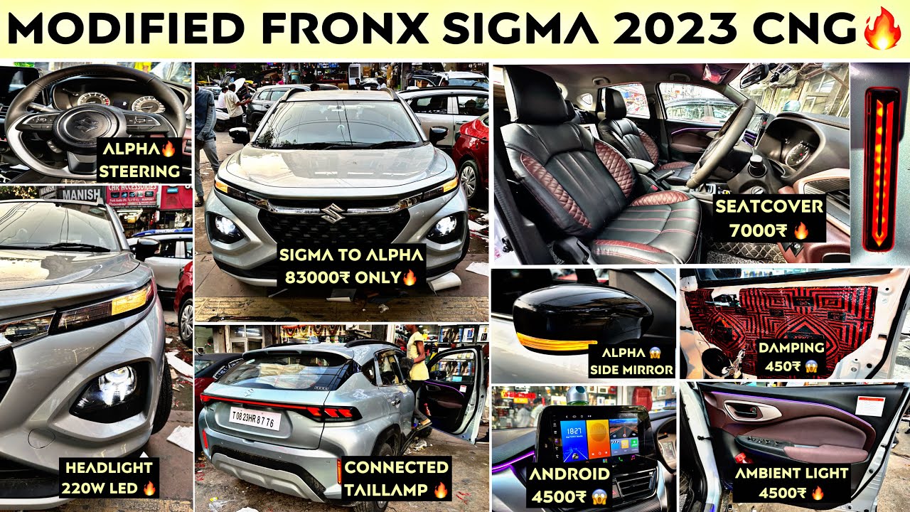 Fronx Sigma CNG Modification 2023🔥 Fronx Sigma to Alpha 😱 Fronx ...