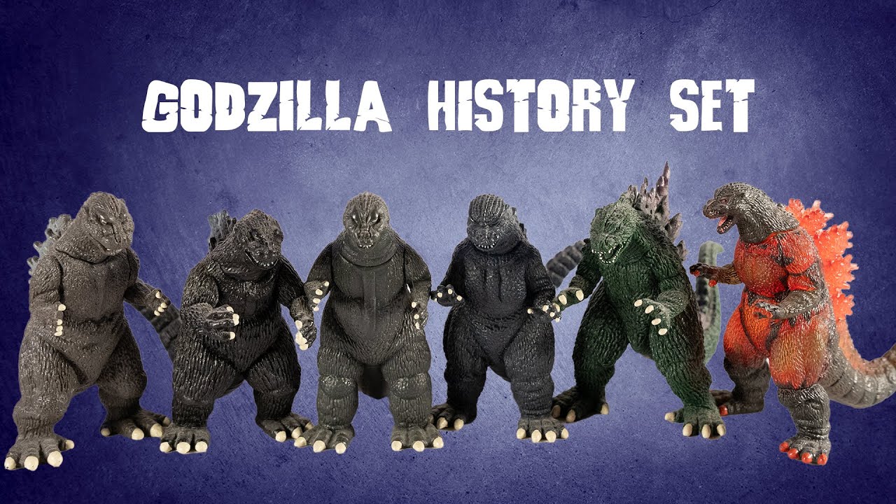 Bandai Godzilla History Set, My Favorite Godzilla Toy Set - YouTube