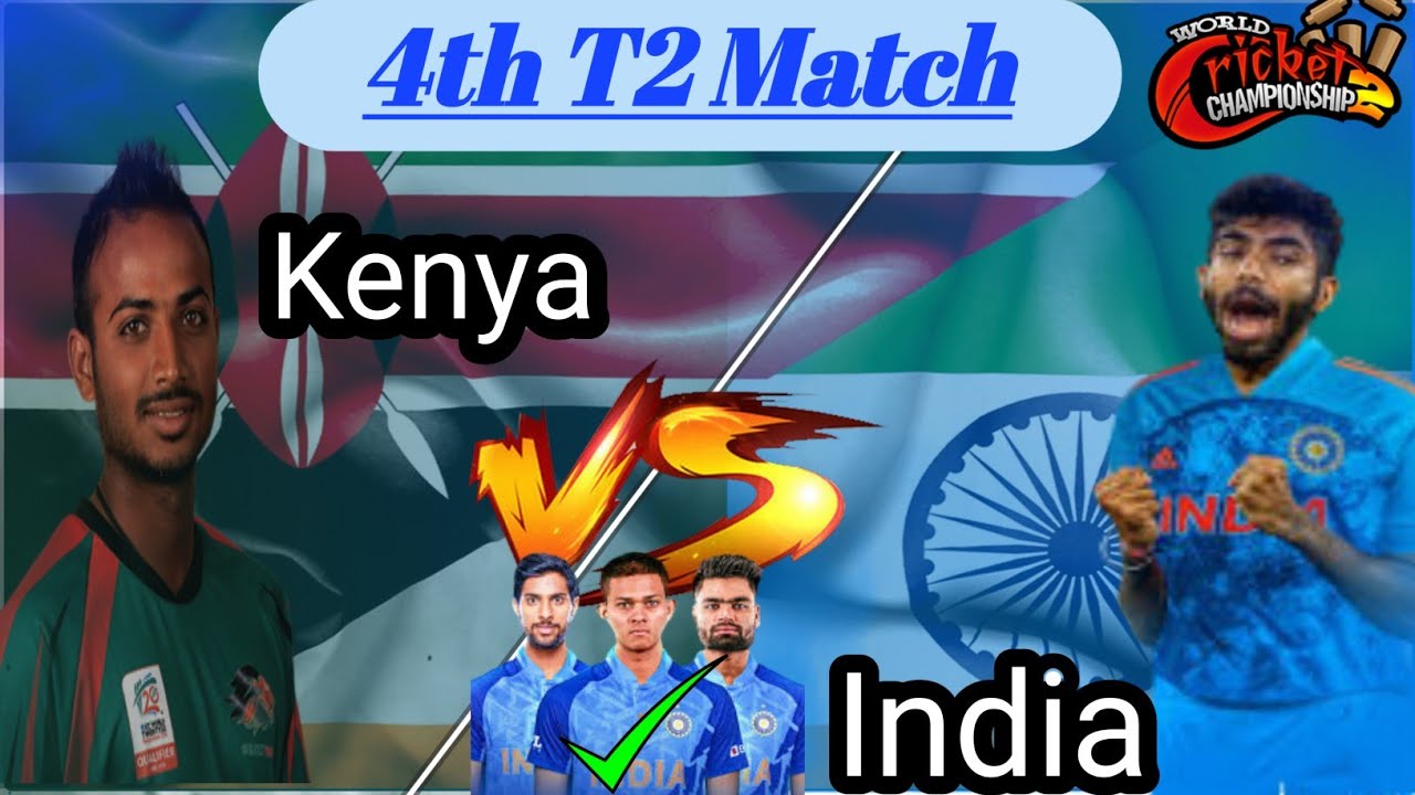 4th T2 Match- India vs kenya in Wcc2 #wcc2gameplay - YouTube