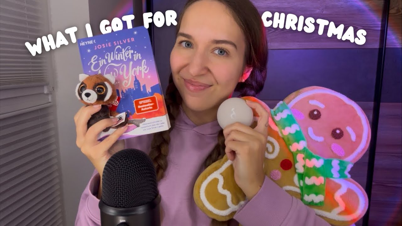 ASMR What I Got For Christmas 2024 🎁🎄(Book Triggers, Tapping, Scratching, Fabric Sounds ...