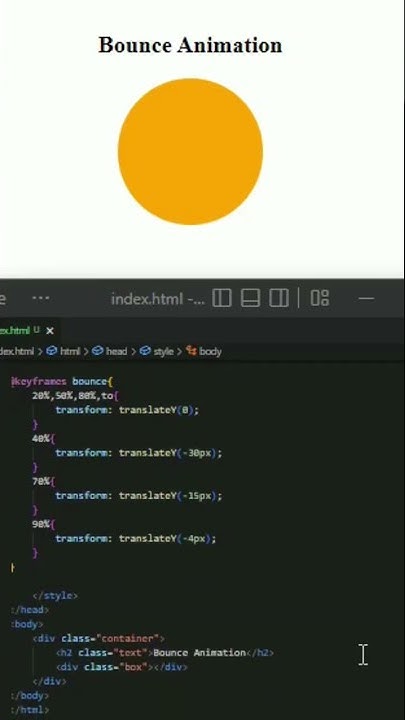 How to make on hover bounce animation html css - YouTube