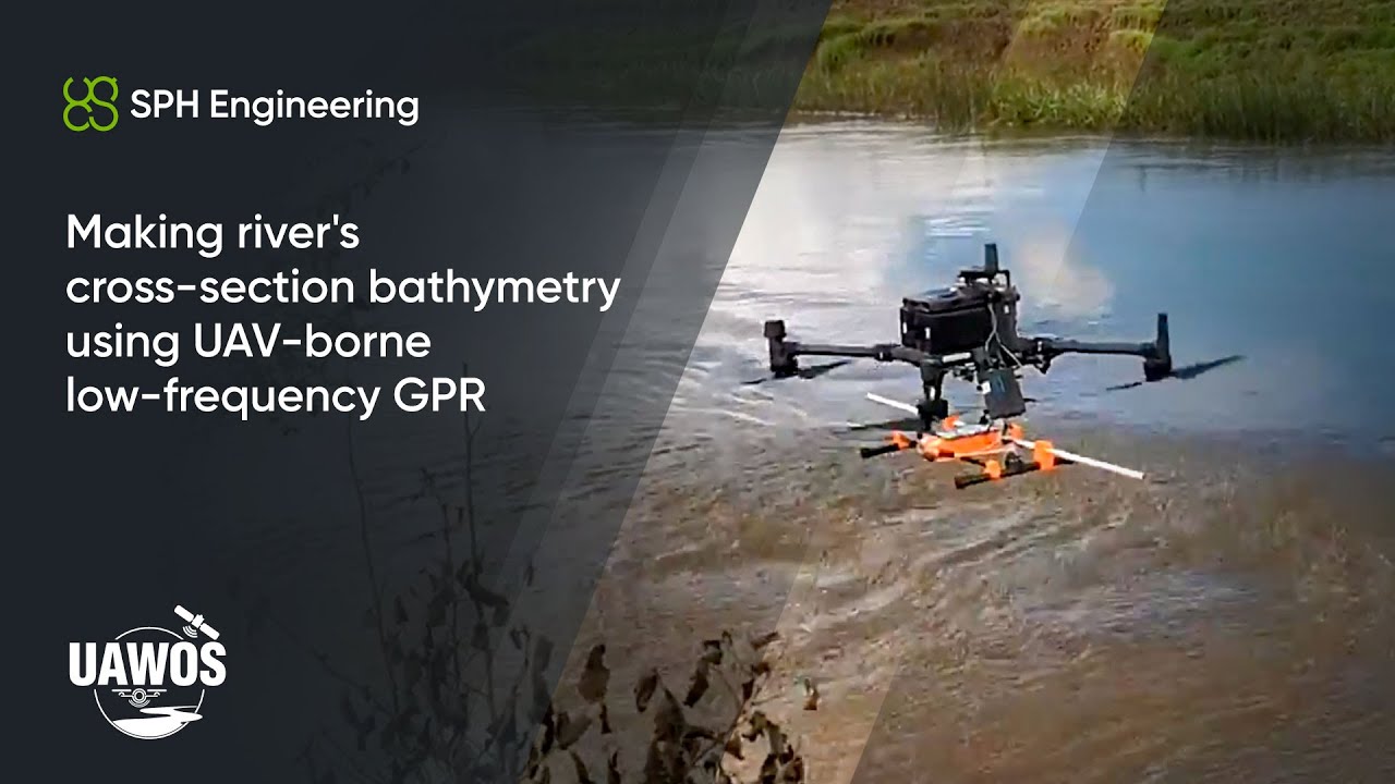 Making river's cross-section bathymetry using UAV-borne low-frequency GPR - YouTube