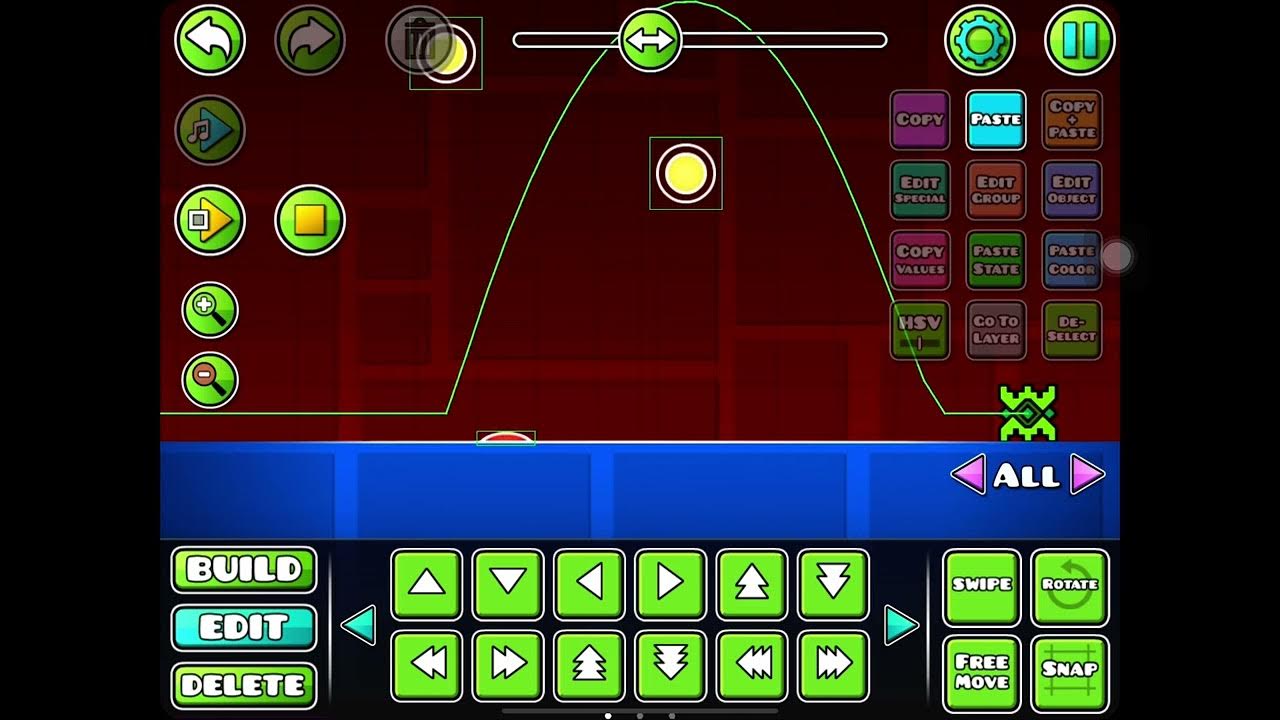 Creating and showcasing a level part 1 (geometry dash) - YouTube