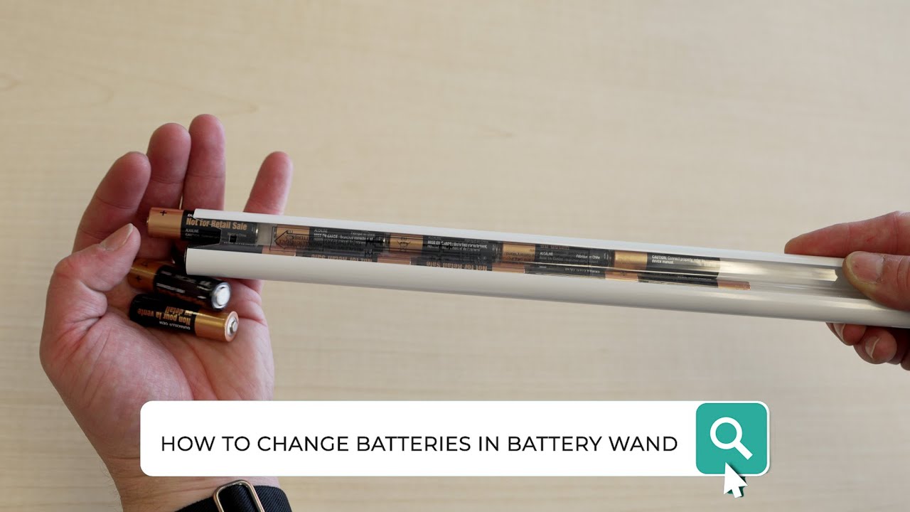 How To Change Batteries in Battery Wand - YouTube