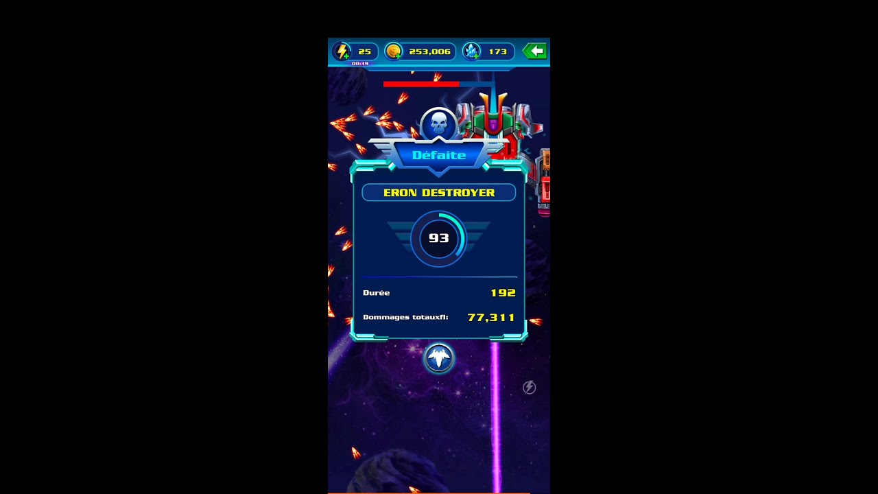 galaxy attack alien shooter : world boss : eron destroyer : time 192s ...