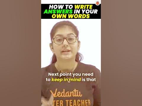 How to Write Answers in Your Own Words🔥🤔 | CBSE Class 9 Answer Writing Tips | CBSE Exam 2024 ...