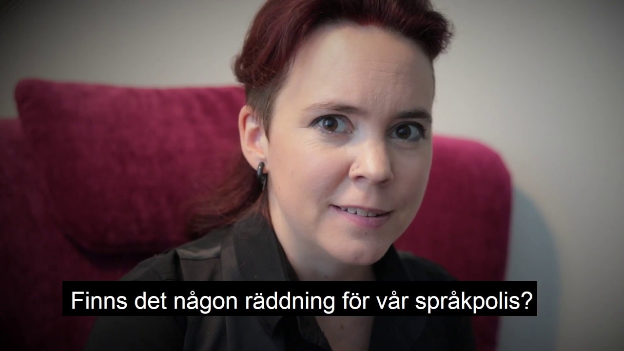 Sara Lövestam: Sagan om substantivet och språkpolisen - YouTube