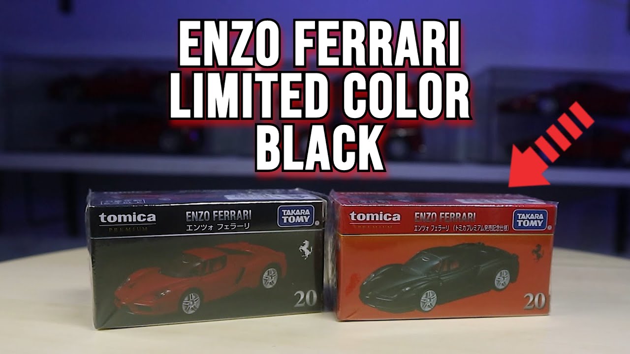 VERSI HITAM, DIECAST TOMICA PREMIUM ENZO FERRARI BLACK LIMITED COLOR ...