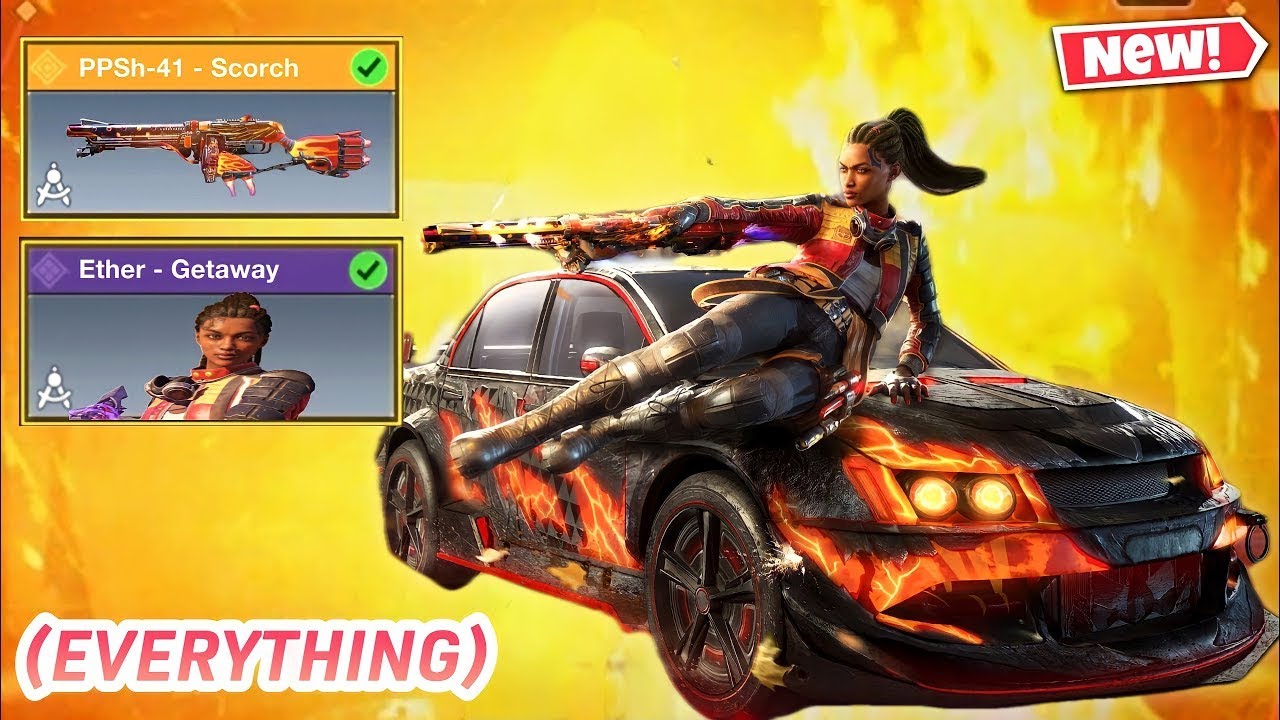 SECOND CHANCE DRAW LEGENDARY PPSh-41 "SCORCH" ETHER GETAWAY COD MOBILE ...