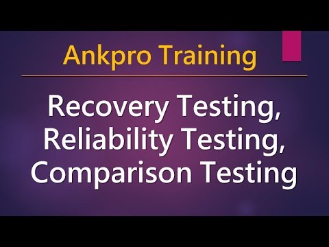 Manual testing 28 - What is Recovery testing, Reliability testing and ...
