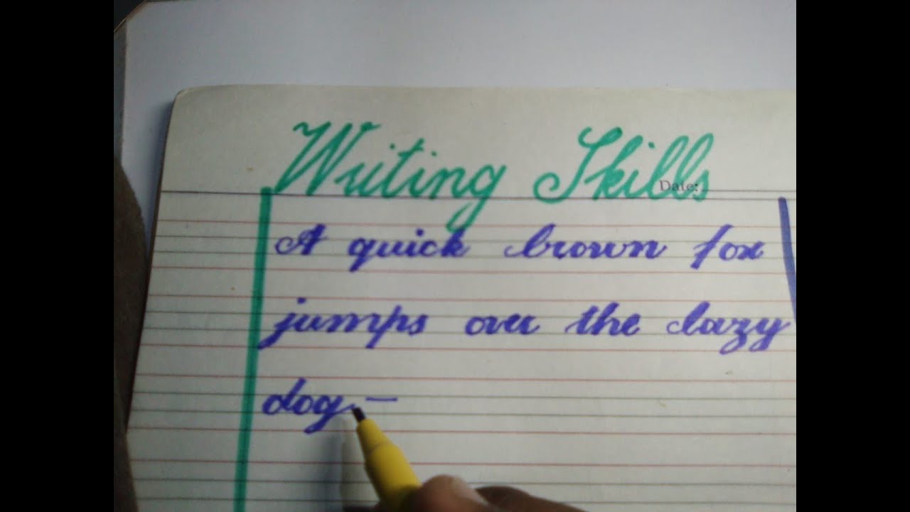 writing skills for joining writing - YouTube