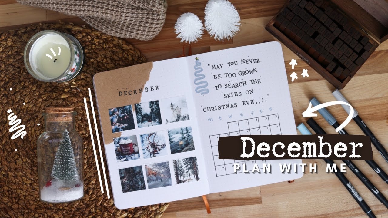 December Bullet Journal 2021 Plan with me | Monthly setup and easy ...
