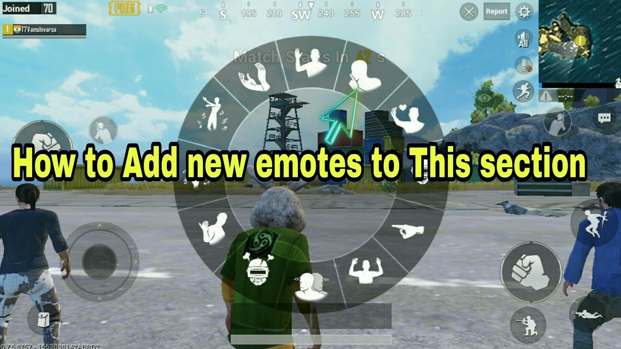 How to Add New Emotes To Emote Section PUBG-MOBILE - YouTube