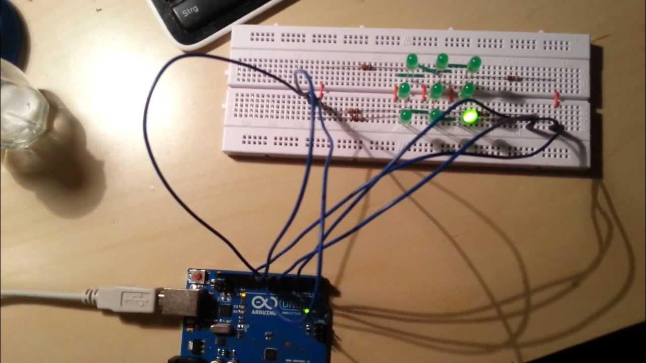 Arduino LED Multiplexing: First try - YouTube