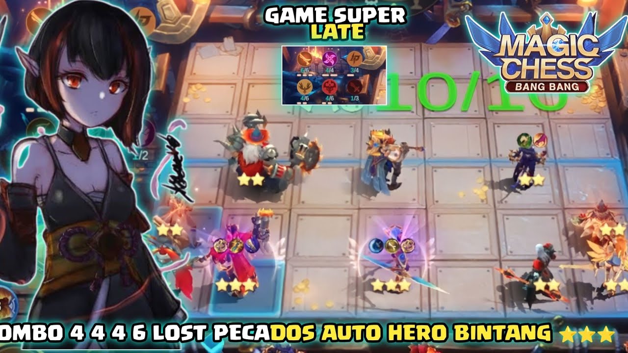 MAGIC CHESS ||| COMBO 4 4 4 6 MAGIC CHESS LOST PEDACOS AUTO HERO ...