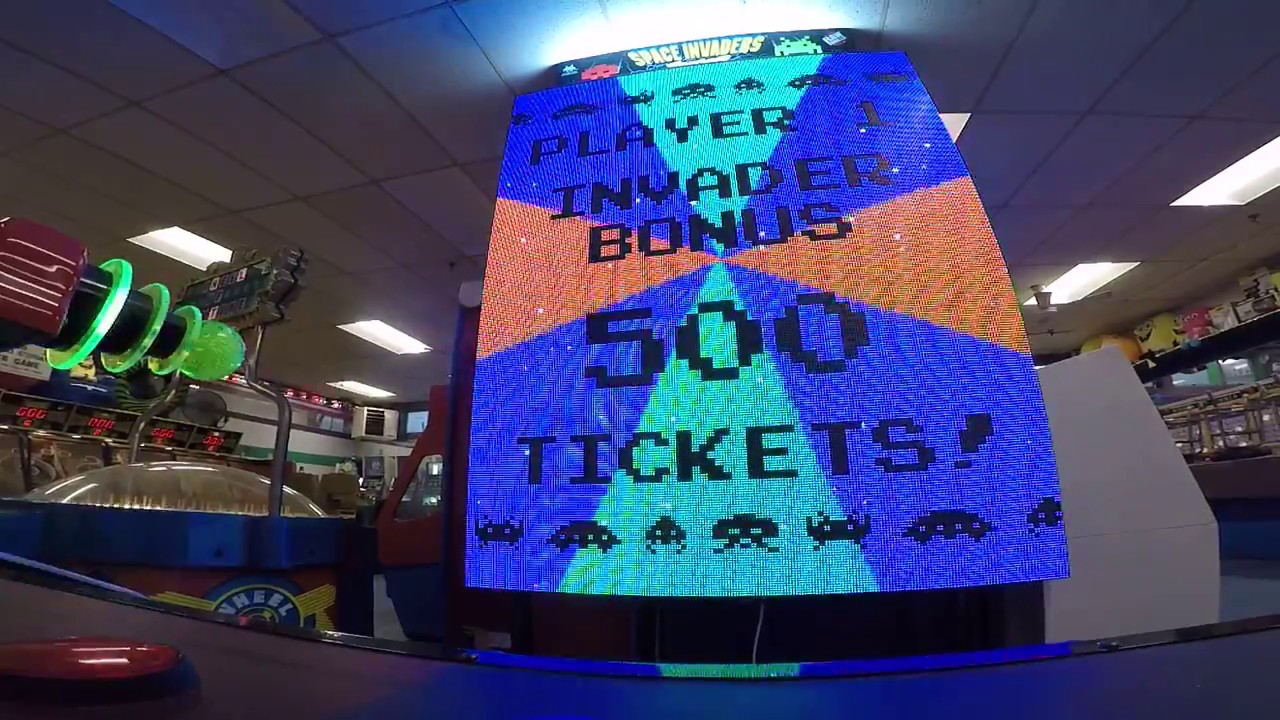 Space Invaders Frenzy Arcade Game JACKPOT WIN #16 at Salisbury Beach ...