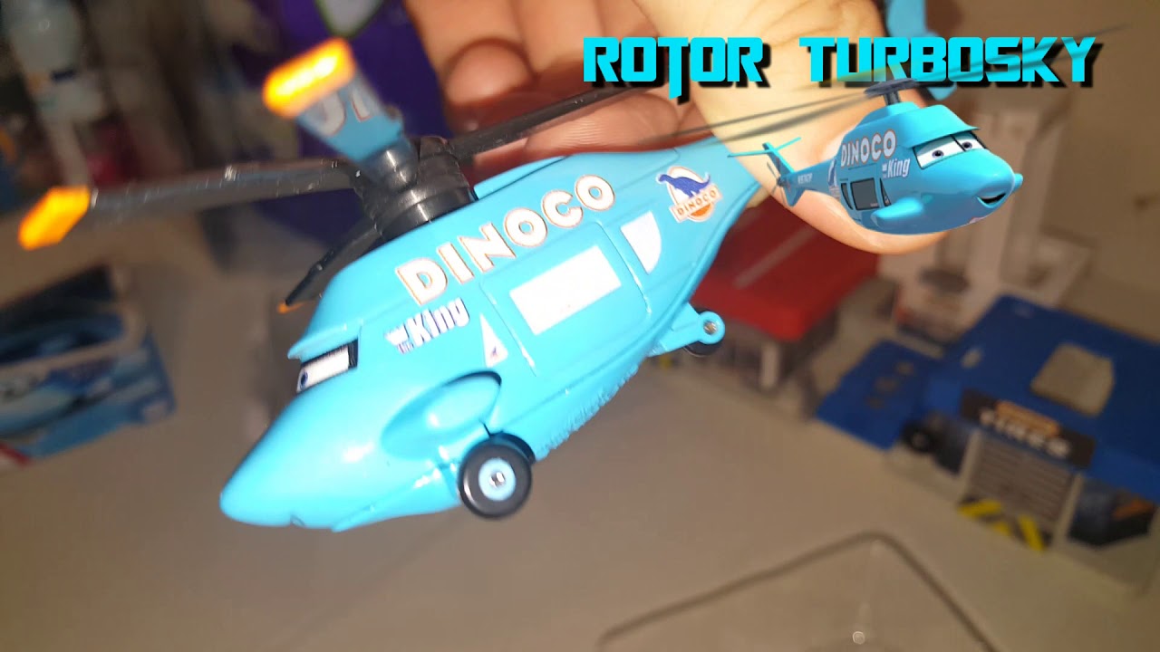 Disney Pixar Cars Deluxe Rotor Turbosky - YouTube