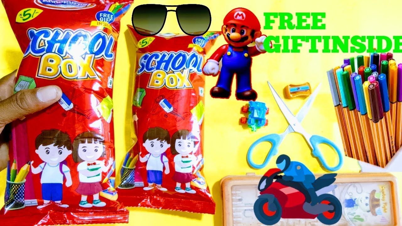 OMG school box snack 💥 surprise inside gift 🌟 unboxing& review - YouTube