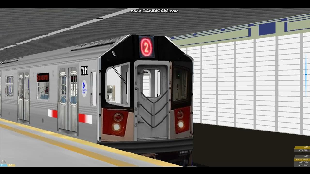 Openbve 2011 R142A 2 Train Arriving & Departing at Bergen Street - YouTube
