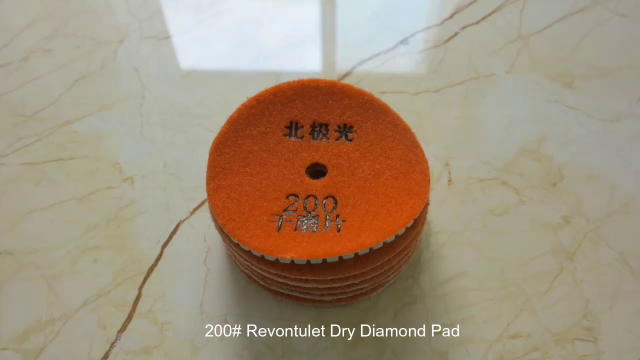 Revontulet marble dry grinding system instruction - YouTube