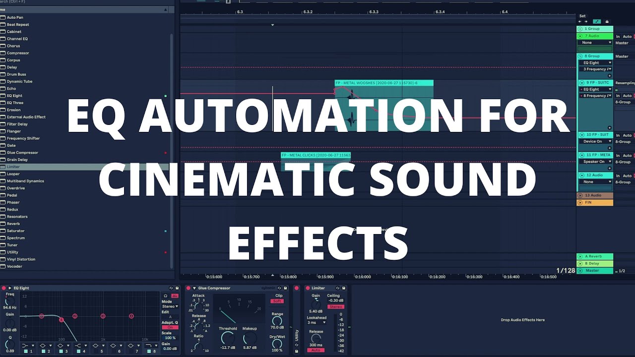 Sound Design Tutorial: EQ/ Reverb automation for cinematic sound ...