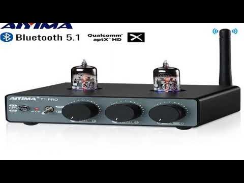 AIYIMA T1 PRO Vacuum Tube Preamplifier Amplifiers Home Audio RCA Bluetooth Input Bass Treb - YouTube