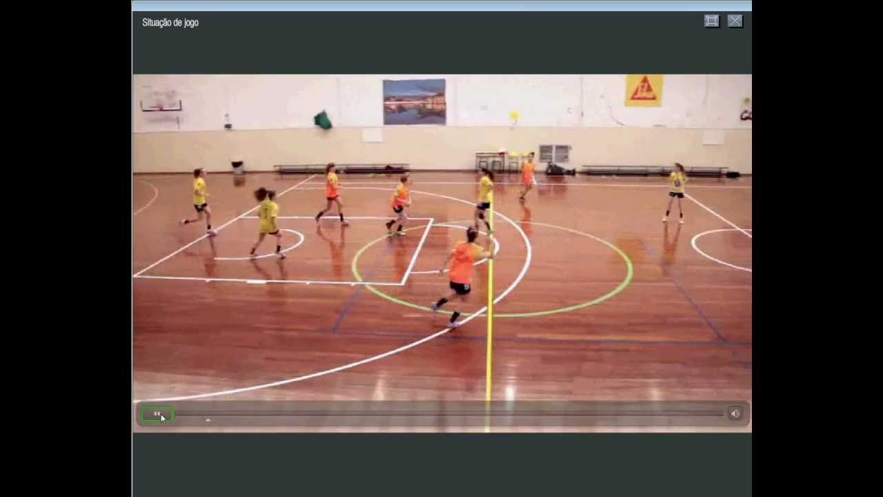 Andebol Situação de Jogo 5x5 Defesa Individual - YouTube