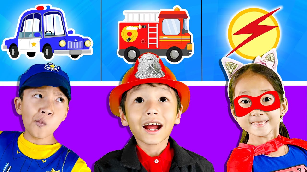 Policeman Fireman Superman Song | Kids Songs - YouTube