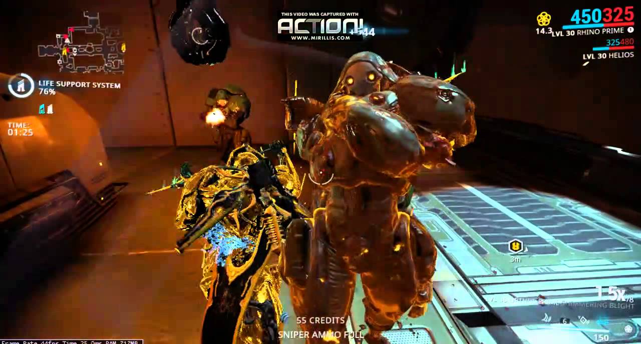 Warframe - Super Destructive/Tanky Rhino (Prime) Build - YouTube