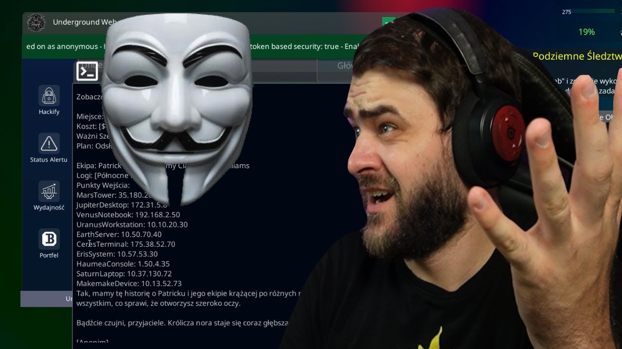 To będzie symulator hackera - Anonymous Hacker Simulator DEMO - YouTube