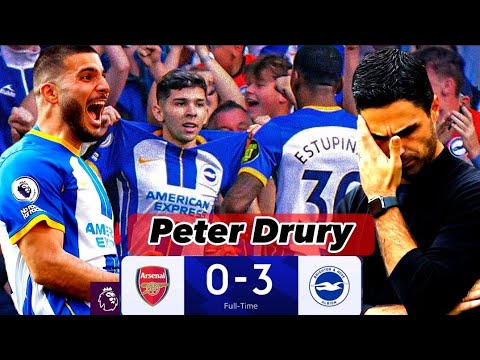 Peter Drury Full Time MAYHEM! Arsenal 0 - 3 Brighton - YouTube